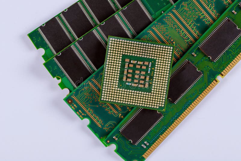 CPU Chip Processor and RAM Memory Modules Stock Photo - Image of ... CPU Chip Processor and RAM Memory Modules Stock Photo - Image of ...