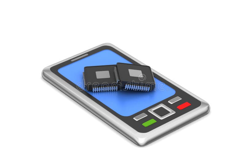 Chip of Smart Home System Color Icon Vector Illustration Stock ...