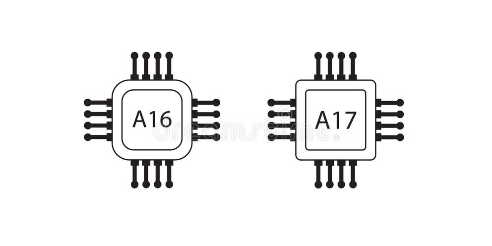 CPU Chipset Secure Icon. Single Solid Icon. Vector Illustration. for ...