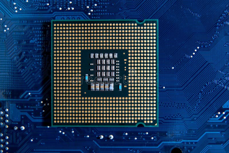 Cpu on circuit board stock image. Image of board, chipset - 101919137