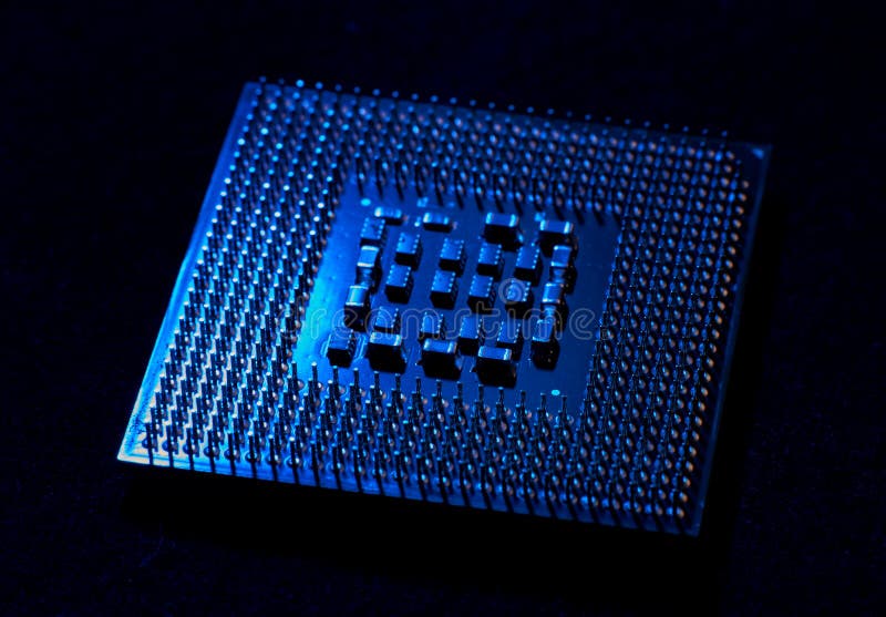 Cpu closeup for pc stock image. Image of microchip, intel - 107337479