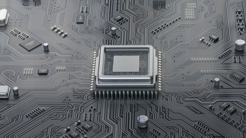 4k Circuit Board Electron Gear AI Intelligence Human Brain,people Think Science. Stock Video ...