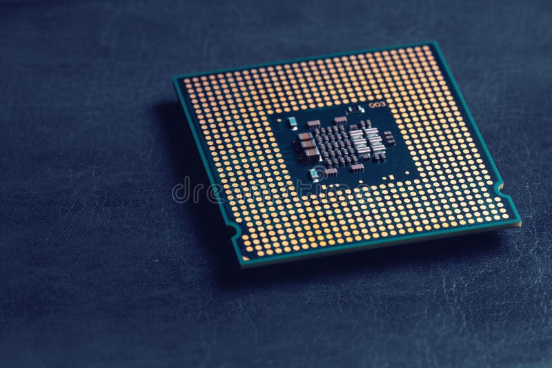 Cpu Computer Processor Macro Shot, Shallow Focus Stock Photo - Image of ...