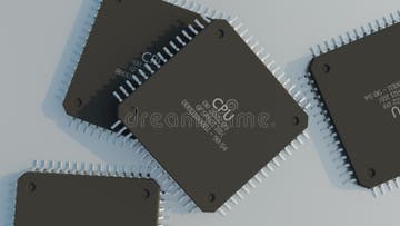 Microprocessor Top View Stock Illustrations – 168 Microprocessor Top ...
