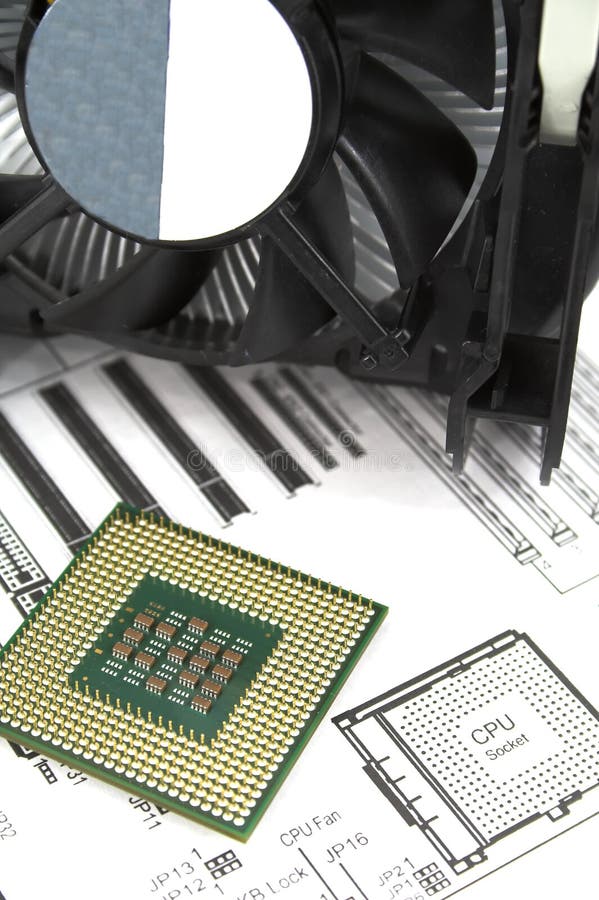 Dusty motherboard stock photo. Image of computer, cooler - 37404790
