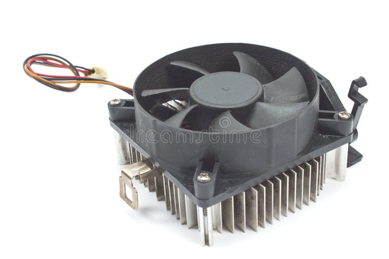 Old Aluminum Cpu Cooler Heat Sink Stock Photo - Image of equipment ...