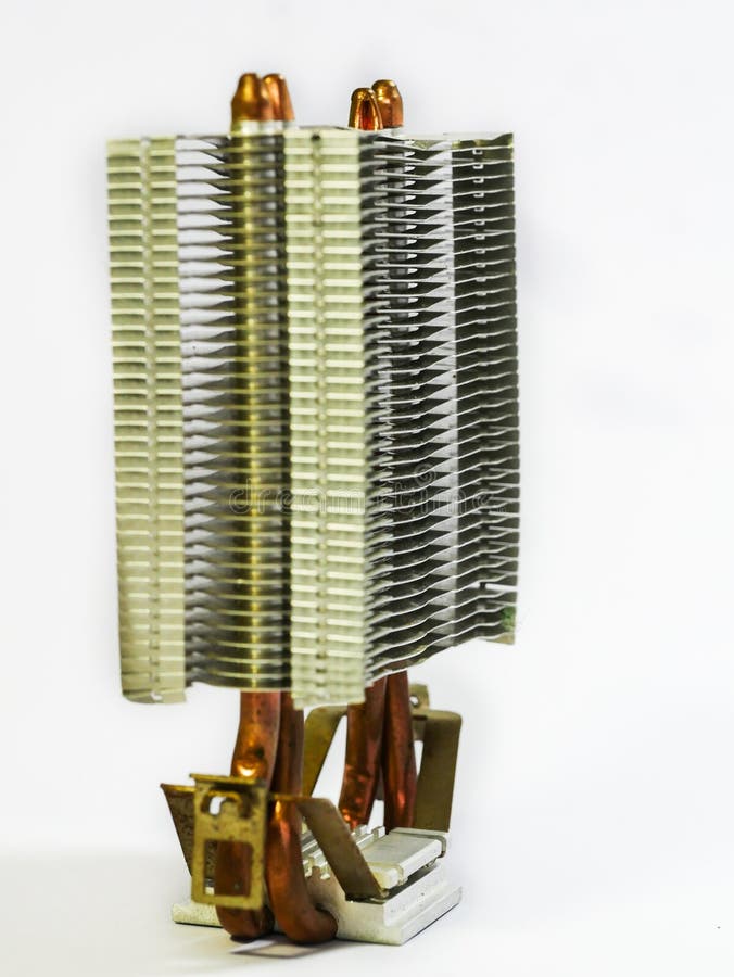 Cpu cooler. stock image. Image of closeup, pipe, modern - 119384283