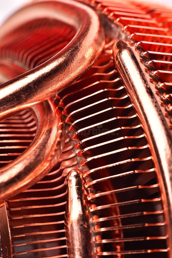 CPU cooler with pipes stock photo. Image of technology - 74097738