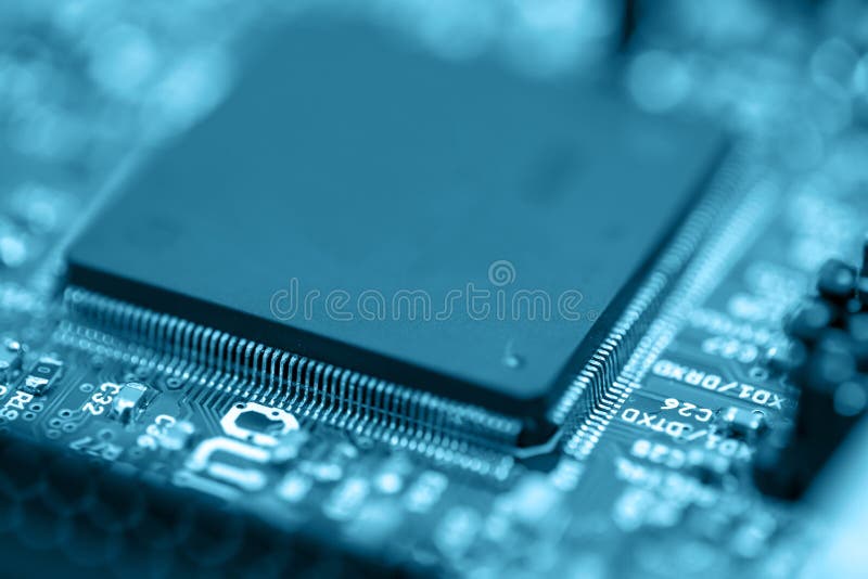 Electronic Circuit Board Concept of Modern and High Technology with ...