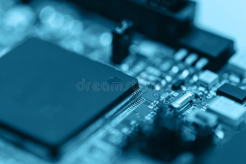 Electronic Circuit Board Concept of Modern and High Technology with ...