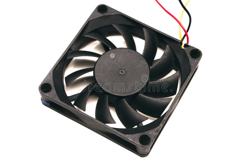 CPU fan cooler. stock photo. Image of cooling, white - 110900530