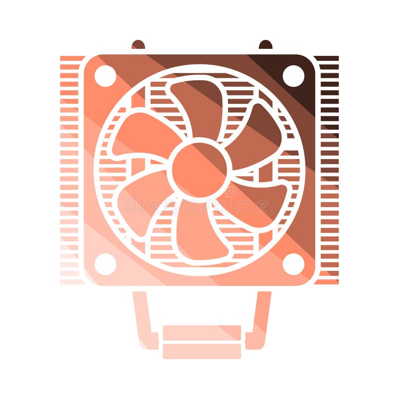 CPU Fan Icon stock vector. Illustration of heatsink - 147093919