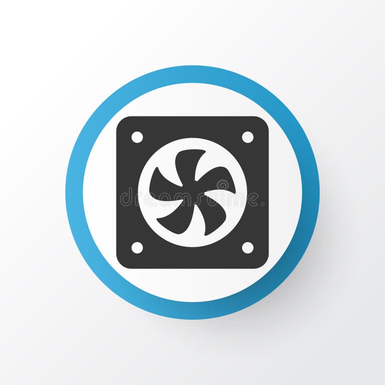 Cpu Fan Icon Symbol. Premium Quality Computer Ventilation Element in ...