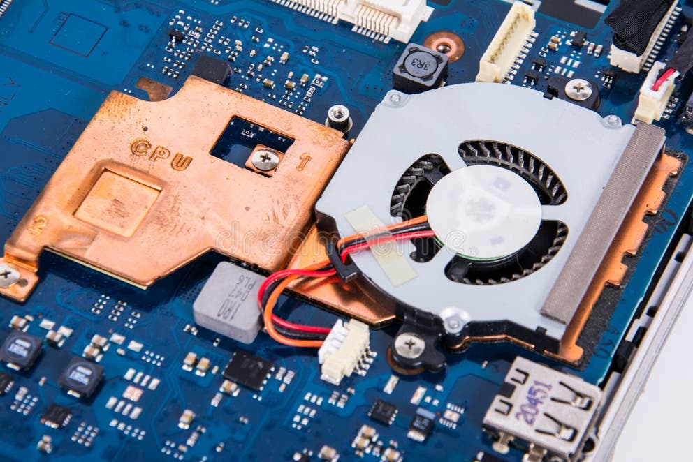 Cpu Fan Socket on Motherboard Stock Photo - Image of harddisk, disk ...