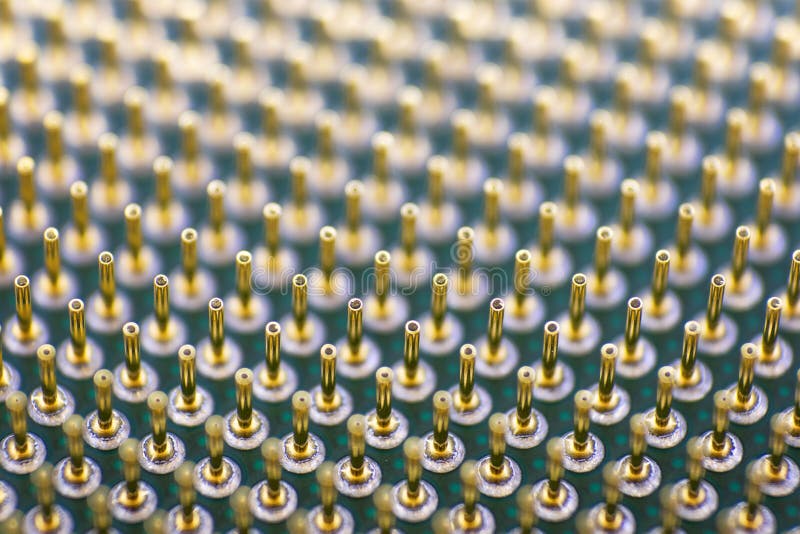 Cpu Gold Pins Microchip Processor Legs Computer Component Technology ...