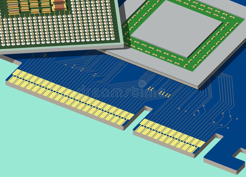 Raspberry Pi Micro Computer Coding Stock Vector - Illustration of ...