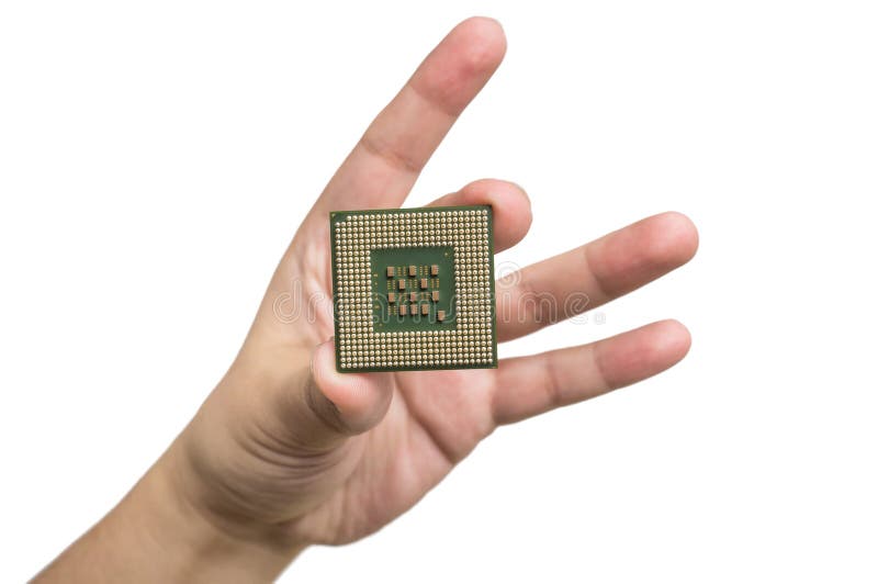 CPU chip stock photo. Image of electrical, circuit, processor - 27088062