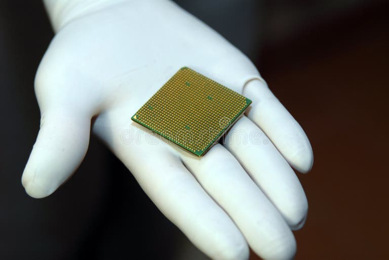 CPU in hand stock photo. Image of core, device, hitech - 31236800