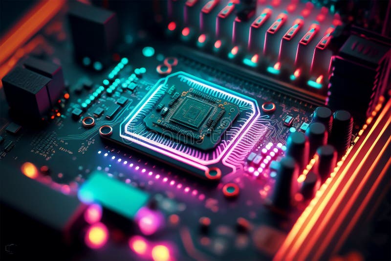 Motherboard Neon Stock Illustrations – 2,982 Motherboard Neon Stock ...