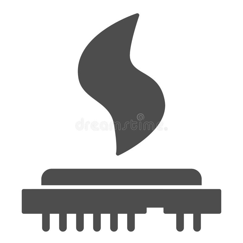 CPU Heat Solid Icon. Processor Temperature, Microchip Overheating ... CPU Heat Solid Icon. Processor Temperature, Microchip Overheating ...