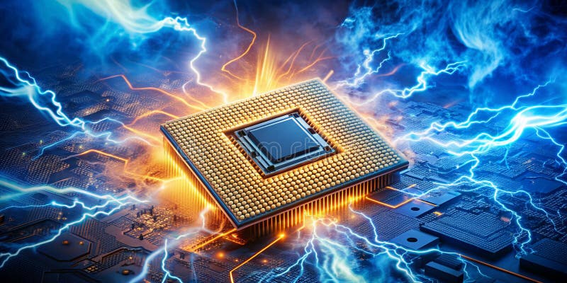 CPU High Voltage and High Temperature in the Burning Scene AI ...