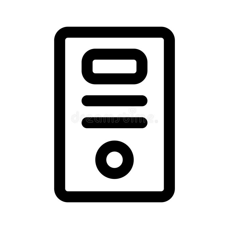 Cpu Icon Design, Computer System Vector Design Stock Vector ...