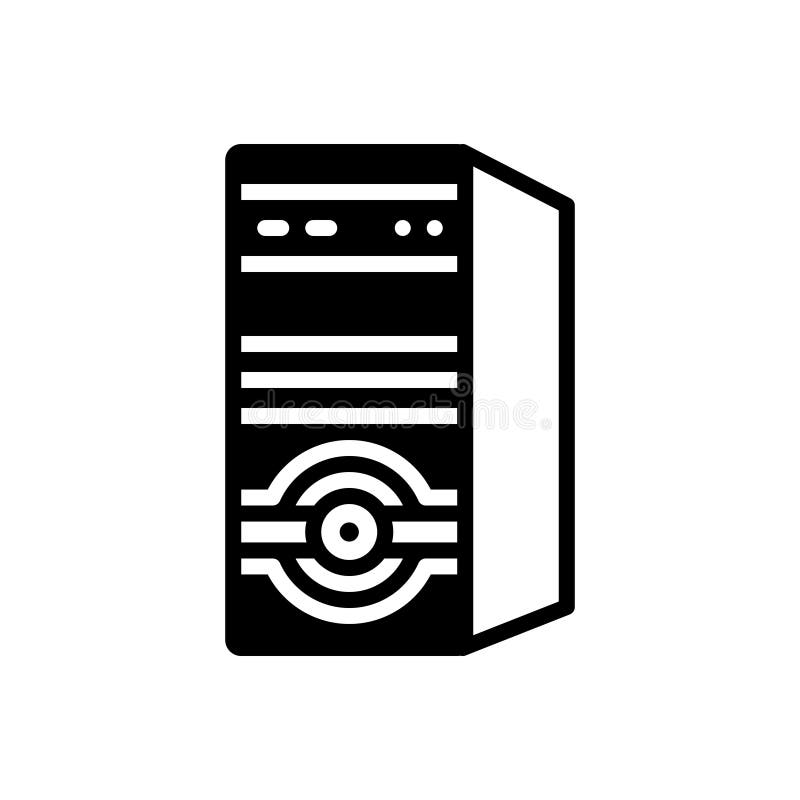 Black Solid Icon for Cpu, Processor and Hardware Stock Vector ...