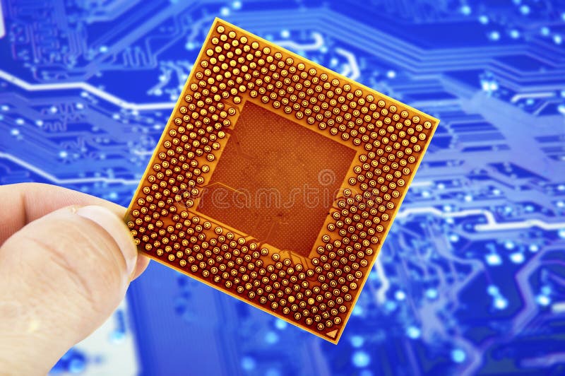 CPU stock image. Image of chip, abstract, high, blue - 36202107