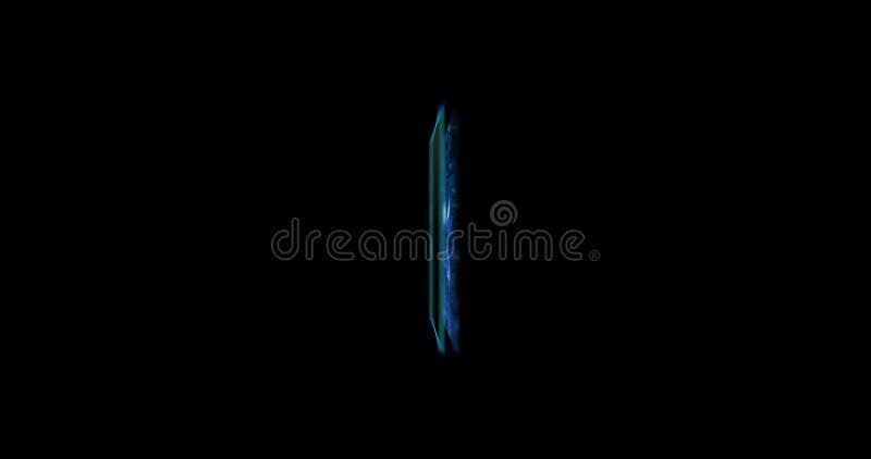 CPU, Microchip Mockup and Hologram of Circuit Board for Programming, Coding and Information ...