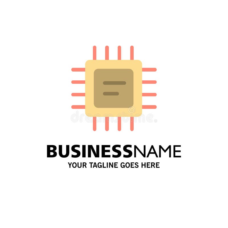 Cpu, Microchip, Processor Business Logo Template. Flat Color Stock ... Cpu, Microchip, Processor Business Logo Template. Flat Color Stock ...