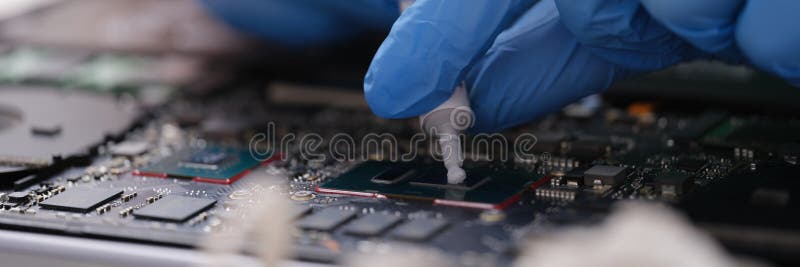 Cpu Microchip Processor with Thermal Paste Closeup Stock Photo - Image ... Cpu Microchip Processor with Thermal Paste Closeup Stock Photo - Image ...