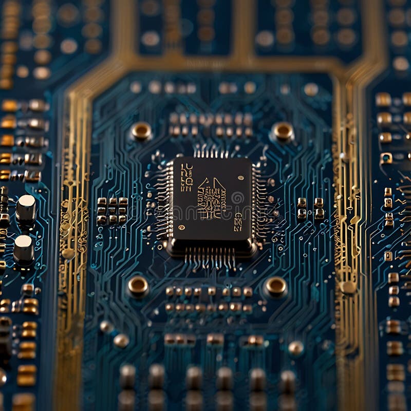 Computer Processor Circuit Board Stock Illustrations 63941 Computer