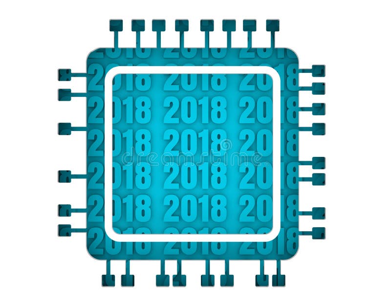 CPU Microprocessor Icon stock vector. Illustration of dryness - 87508459