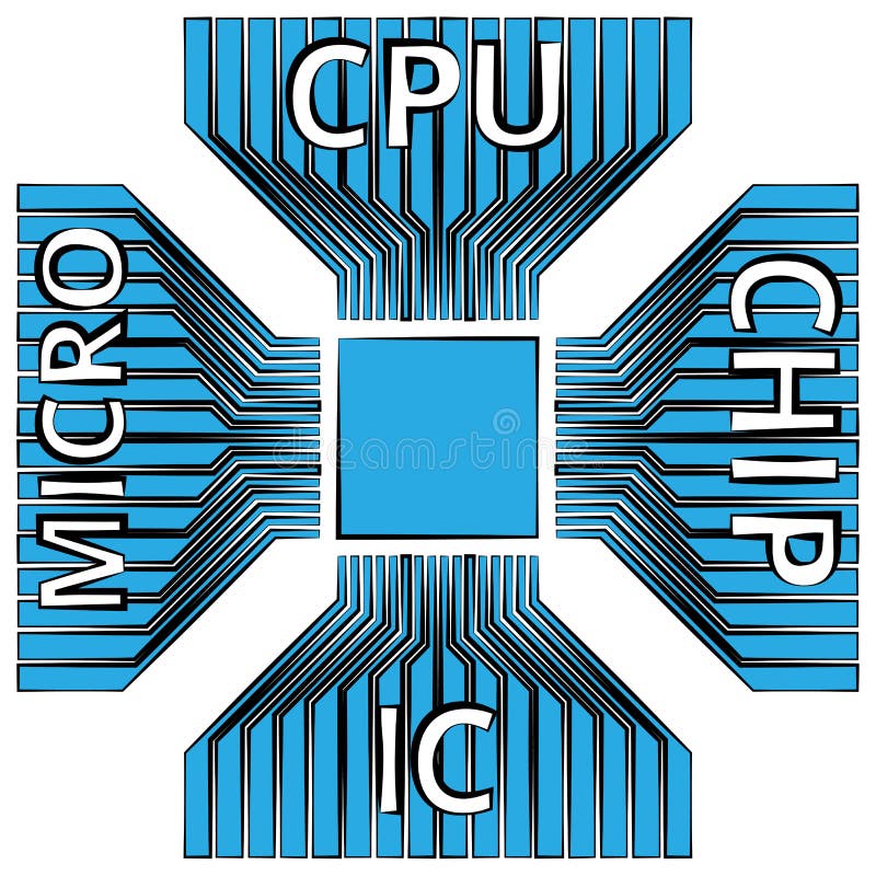 Cpu, Microprocessor, Microchip, Circuit Board. Flat Icon. Symbol with ... Cpu, Microprocessor, Microchip, Circuit Board. Flat Icon. Symbol with ...
