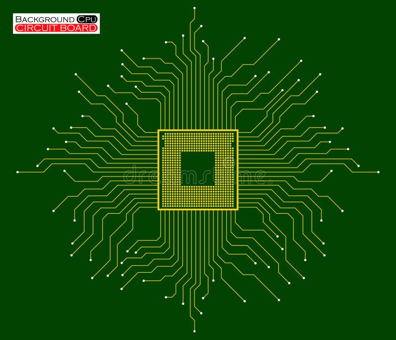 Cpu. Microprocessor. Microchip. Circuit Board. Vector Illustration ... Cpu. Microprocessor. Microchip. Circuit Board. Vector Illustration ...