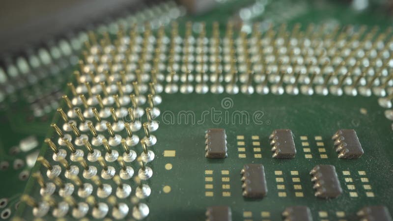 A Computer Processor with Millions of Connections and Signals. Technology Cpu Background Stock ...