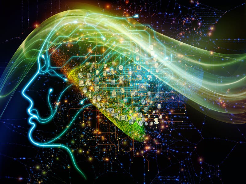 Mind Chip stock illustration. Illustration of future - 22760011