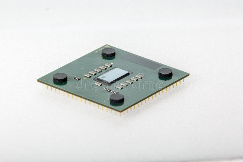 CPU. Modern Computer Processor Unit Stock Image - Image of component ...