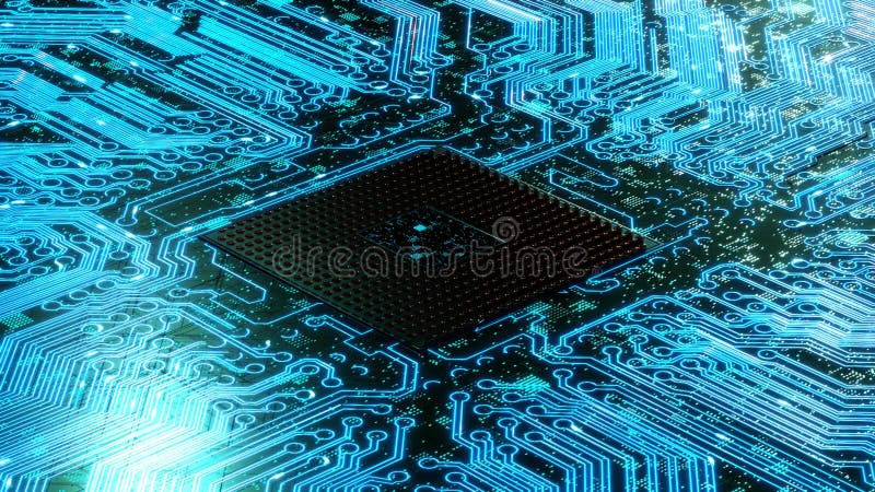 Cpu Modern Processor Motherboard Stock Footage Video Of Circuit