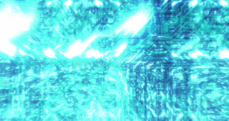 Cpu Motherboard And Hologram Of Circuit Board For Programming Coding And Information