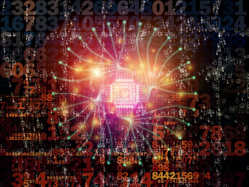 CPU Over Number stock illustration. Illustration of data - 212526947
