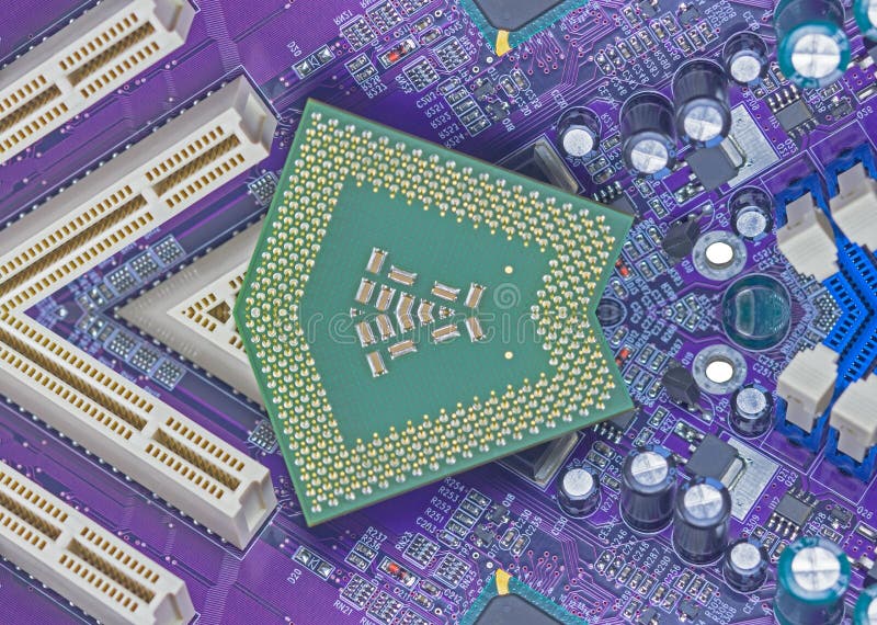 Cpu Pins and Circuit Mother Board Stock Photo - Image of microcircuit ...