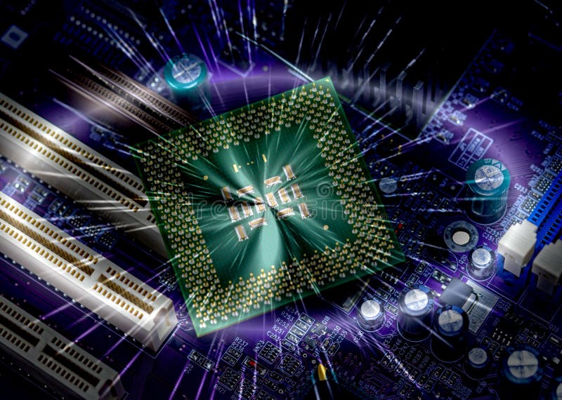 Cpu Pins and Circuit Mother Board Stock Image - Image of board, pattern ...