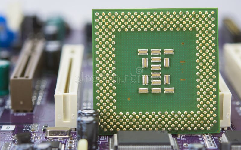 Cpu Pins and Circuit Mother Board Stock Photo - Image of object ...