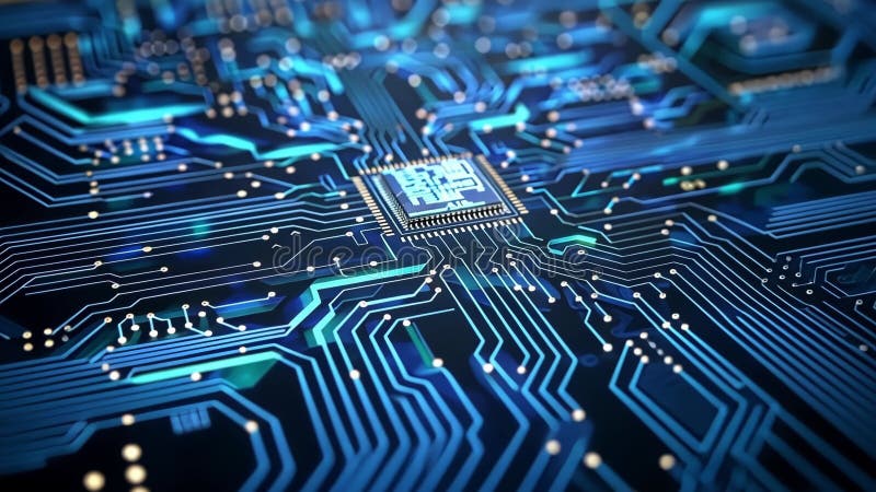 Cpu Processing Data on Motherboard, Cybersecurity Concept Stock Video ...