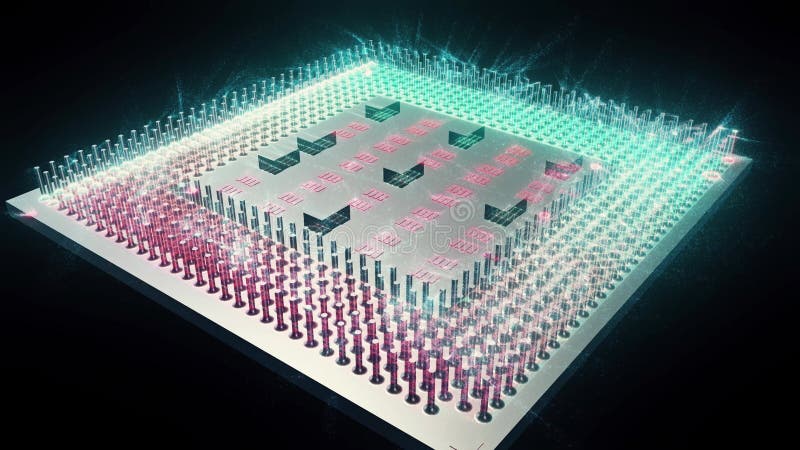 Cpu Processor Central Processing Unit Stock Footage - Video of industry ...