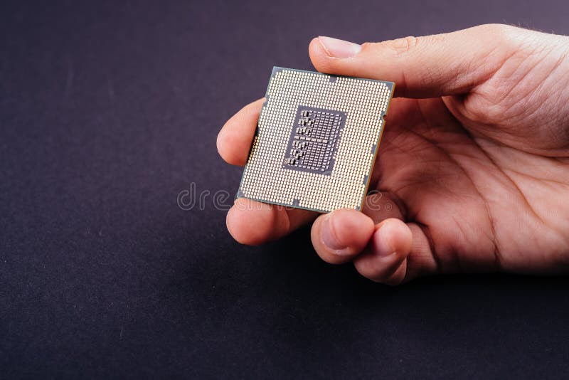 CPU Processor Chip Computer Texture Close Up Stock Photo - Image of ...