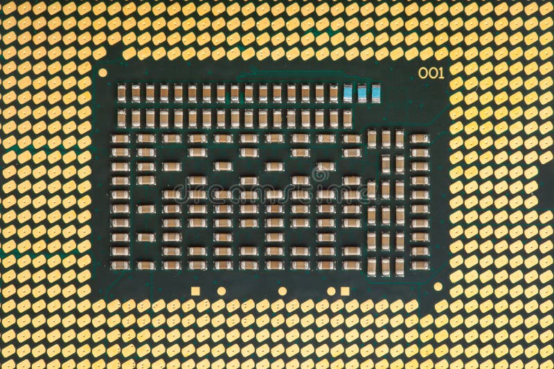 Cpu processor closeup stock image. Image of technology - 22361433