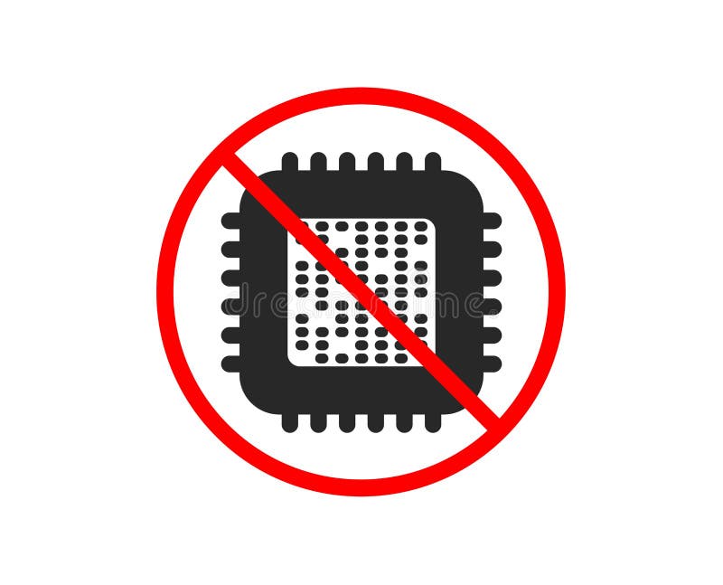 Cpu Processor Icon. Computer Component Sign. Vector Stock Vector ...