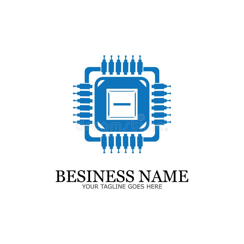 Cpu Processor Line Vector Icon For Websites And Mobile Flat Design Mini Cpu Icon Flat Style